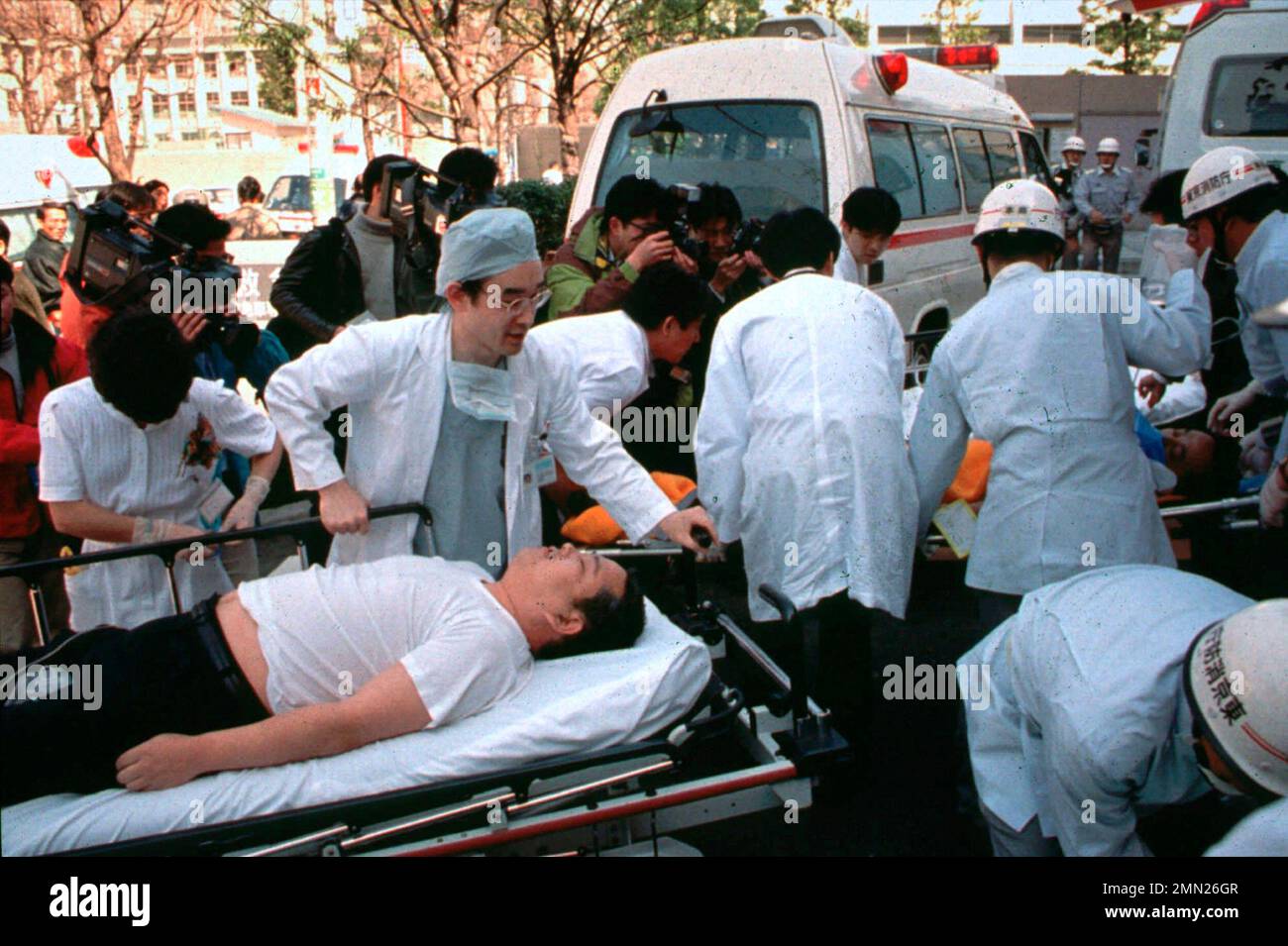 FILE - In this March 20, 1995, file photo, subway passengers affected ...