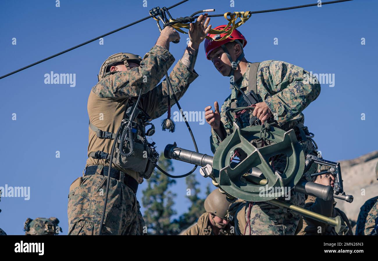 U.S. Marine Corps Sgt. Robert Sutphin, a mountain warfare instructor ...