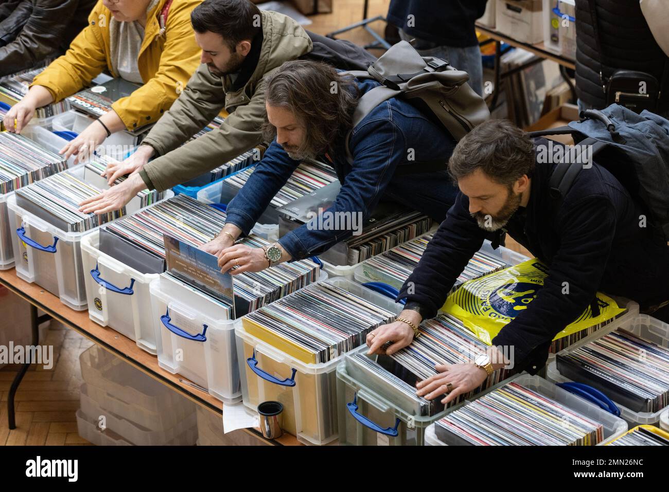 Vinyl record collectors attend London's biggest record fair, at RHS ...