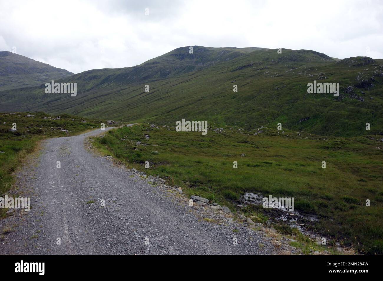 The Scottish Mountain Corbett Sgurr na Feartaig from the Track in ...