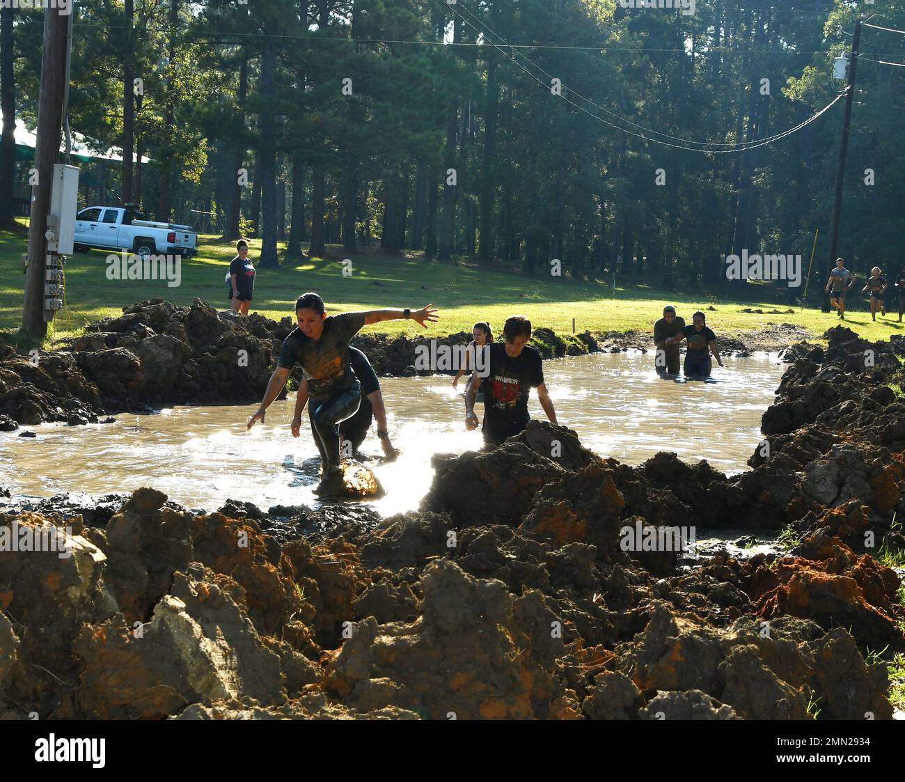 Competitors at Fort Polk's annual Mud Run, Sept. 24, tackled the last ...