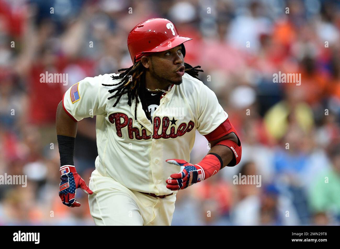 Philadelphia Phillies' Maikel Franco in action during a baseball game ...