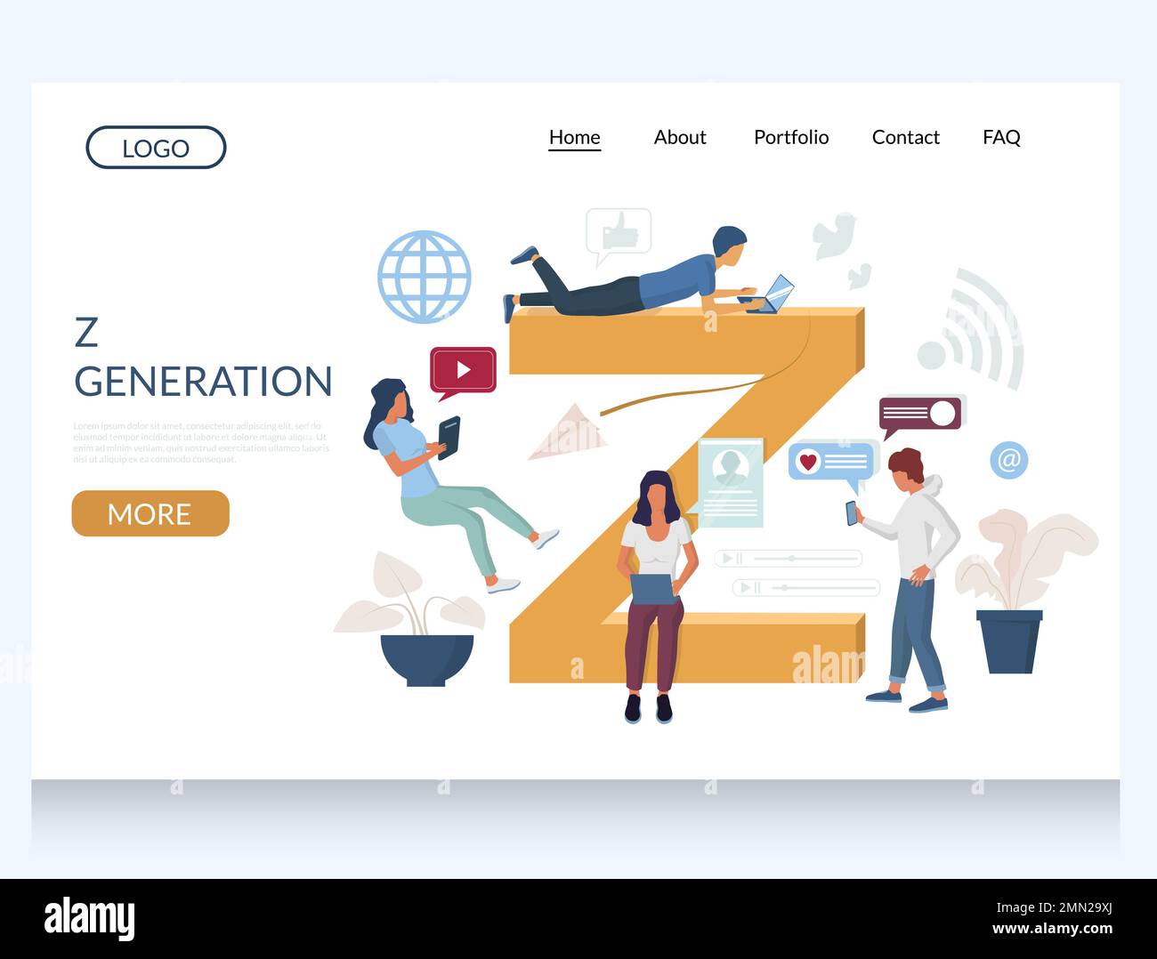 Millennial gen Stock Vector Images - Alamy