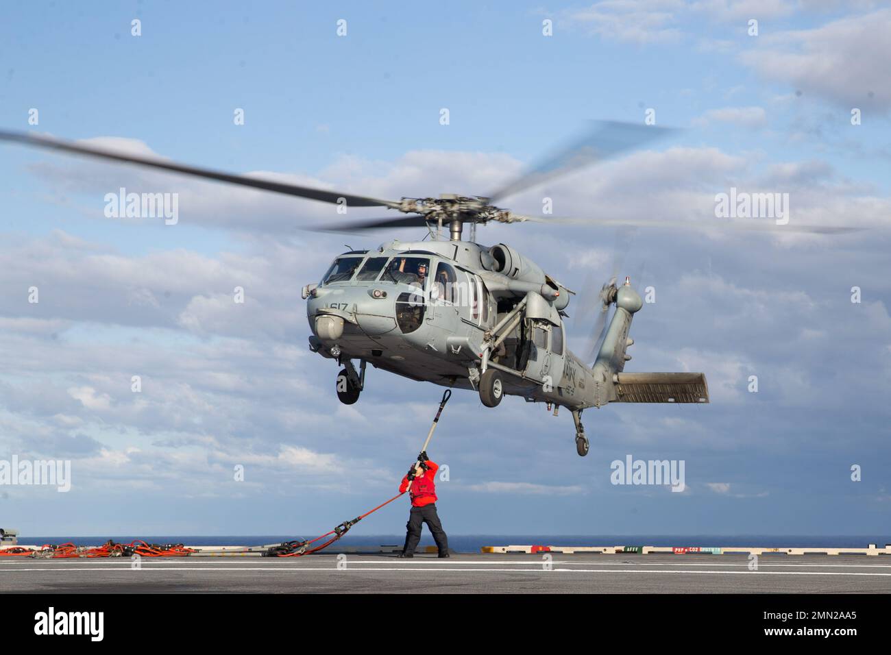 Sailors assigned to the first-in-class aircraft carrier USS Gerald R ...