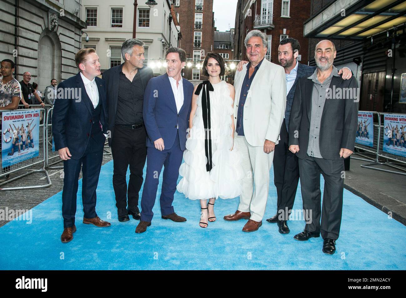 Actors from left to right, Thomas Turgoose, Rupert Graves, Rob Brydon ...