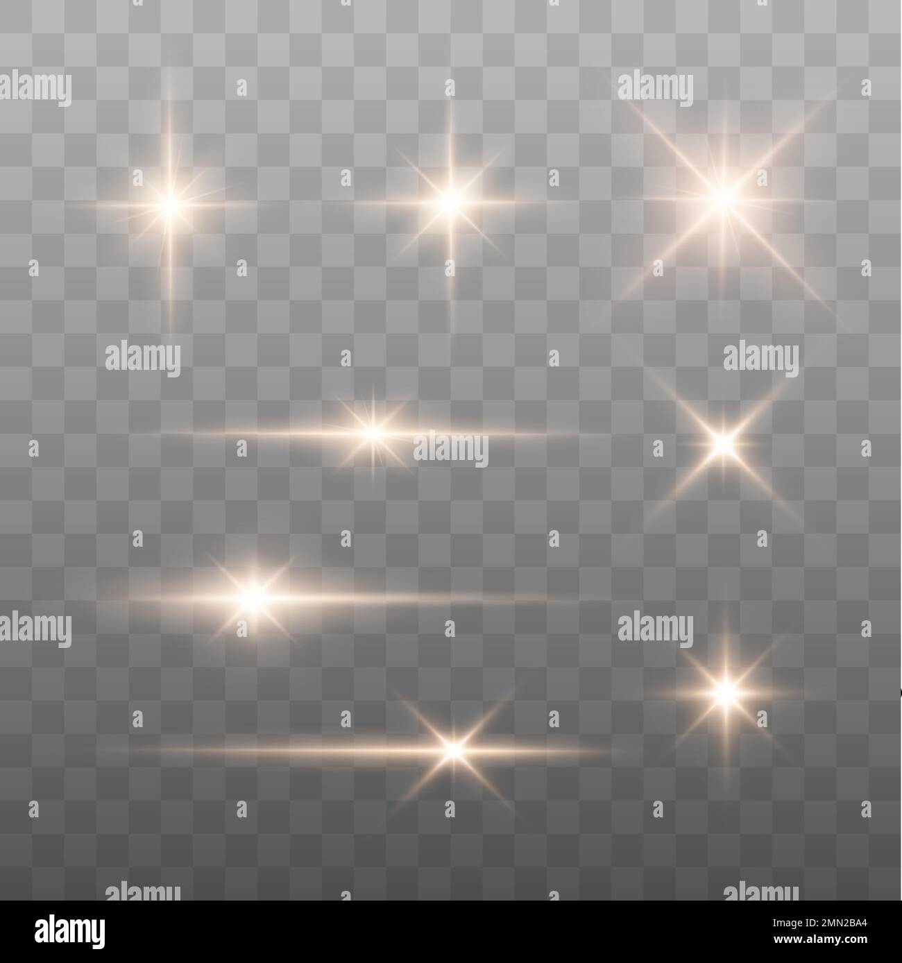 Set of Shine glowing stars. Vector Golden Sparks isolated Stock Vector Image & Art - Alamy
