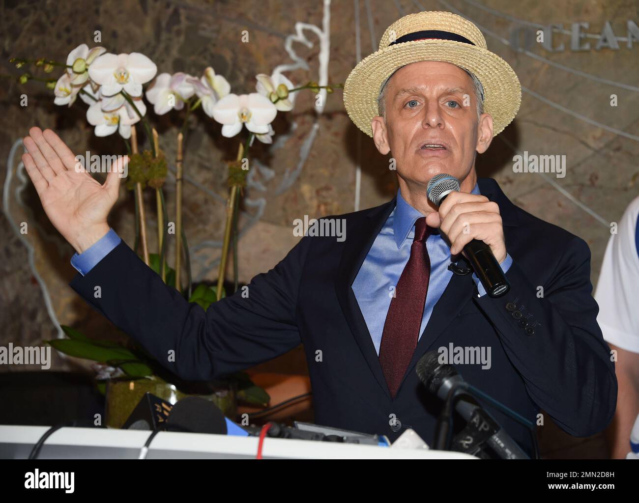 Competitive eating producer and master of ceremonies George Shea ...