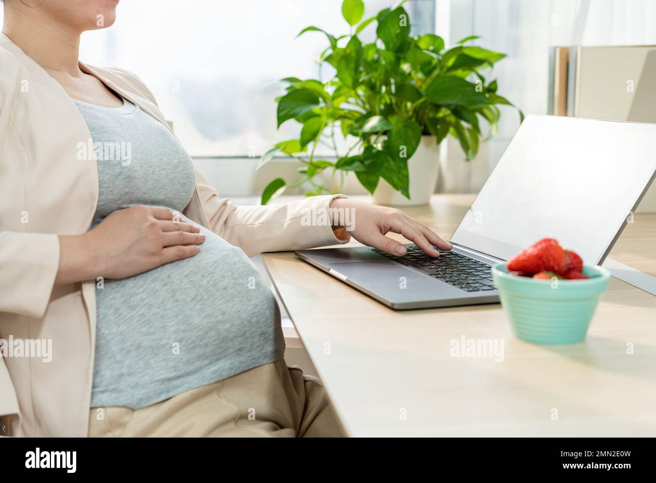 Pregnant women at work hi-res stock photography and images - Alamy