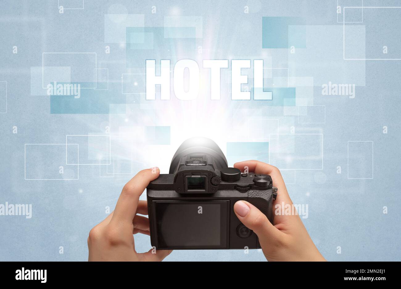 hand holding digital camera, traveling concept Stock Photo - Alamy