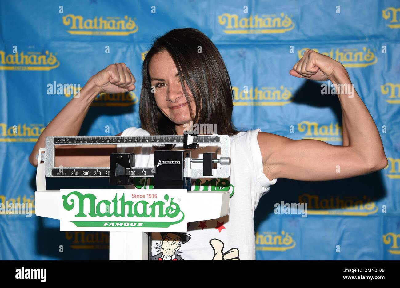 Michelle Lesco participates in Nathan's Famous International Fourth of ...