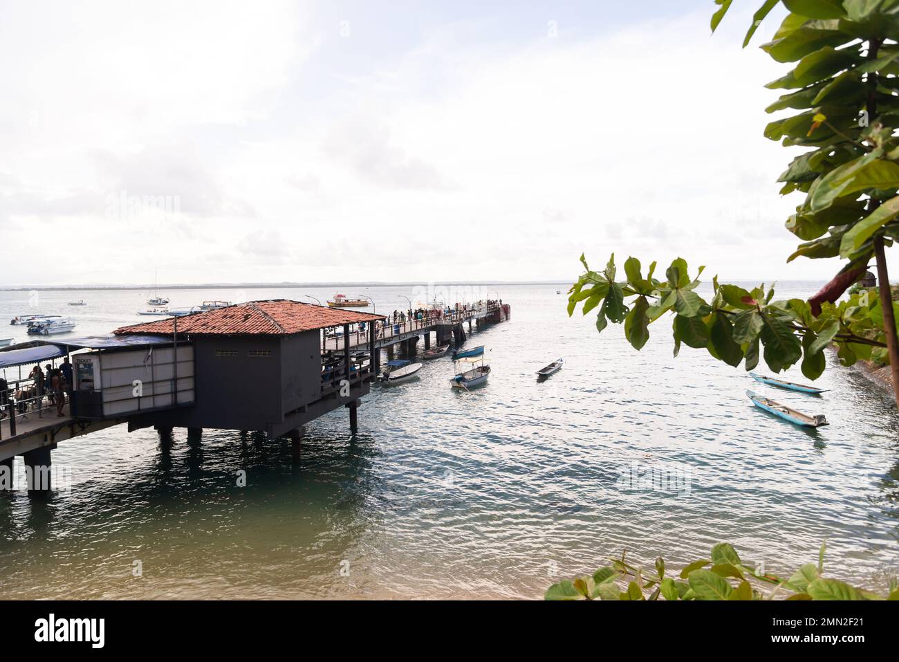 Cairu, Bahia, Brazil - January 19, 2023: People walking on the maritime ...