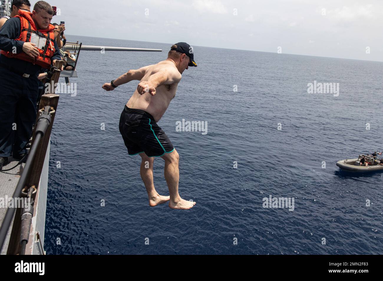 U.S. Navy Capt. Douglas Graber, commanding officer of USS New Orleans ...