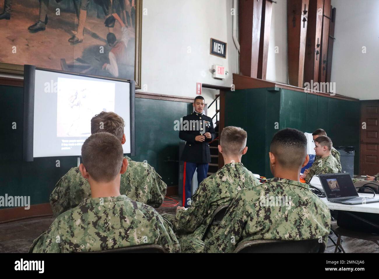 U.S. Marine Capt. David Chang, the executive officer of Recruiting ...