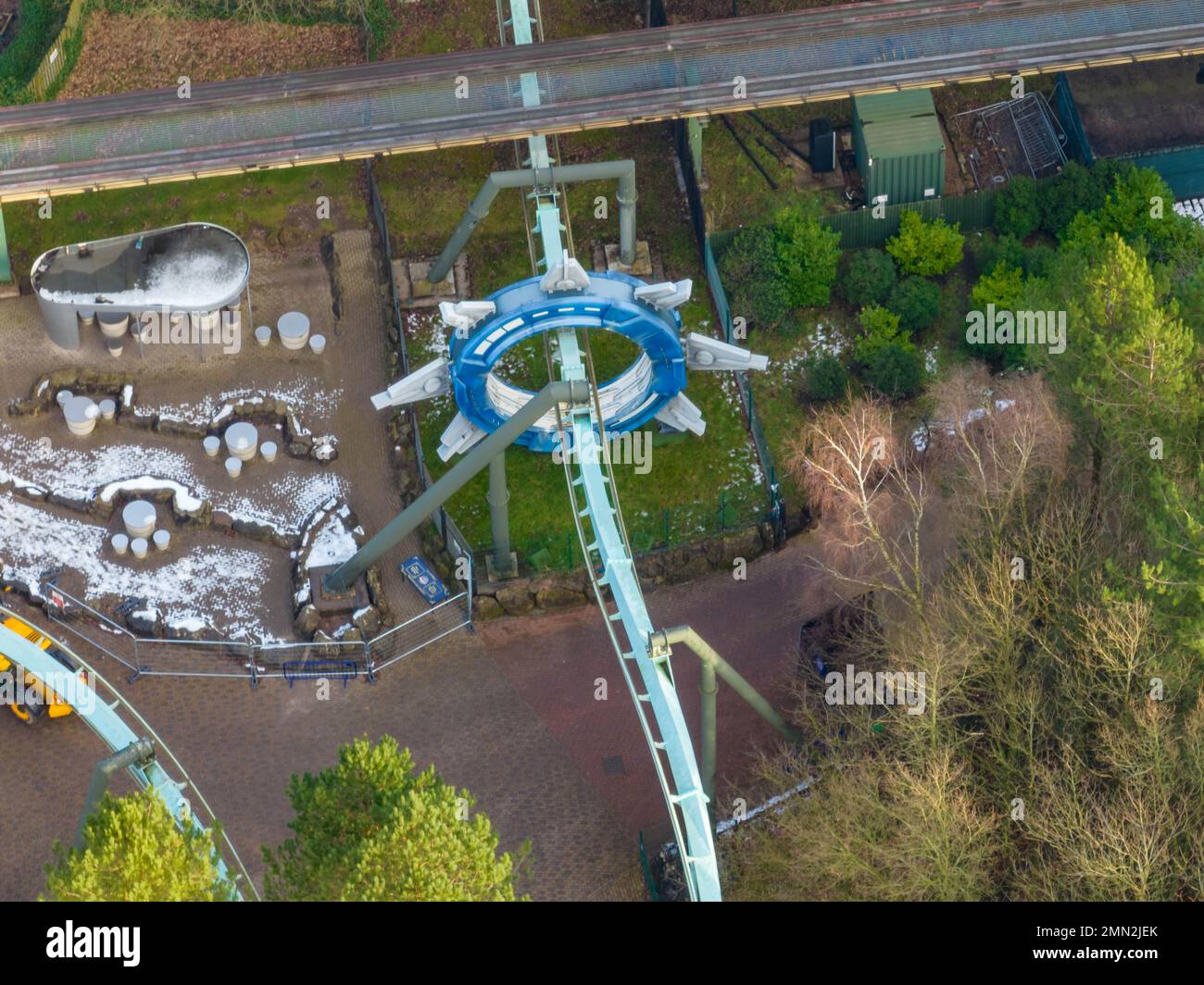 Alton towers aerial hi-res stock photography and images - Alamy