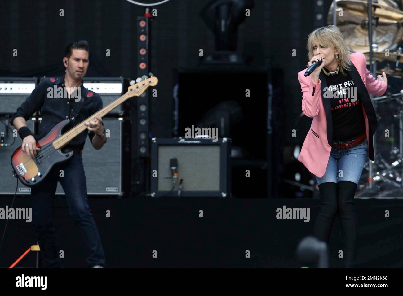 Chrissie Hynde and Nick Wilkinson with The Pretenders perform with Def ...