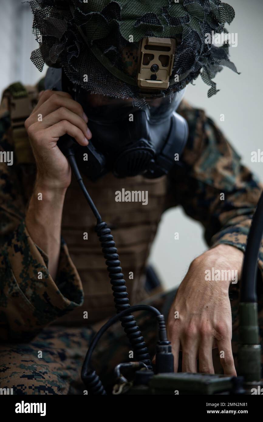 U.S. Marine Corps Sgt. Tyler Jarot, a combat engineer with Marine Wing ...