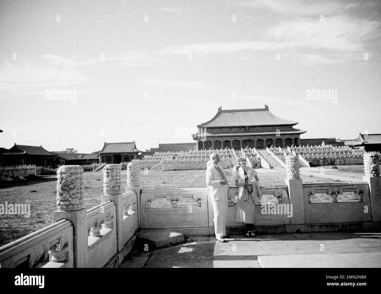 This is a scene from China's renowned Forbidden City in Peking, which ...