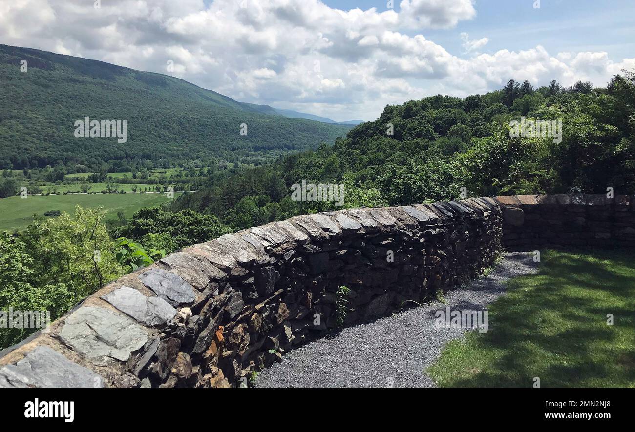 This June 1, 2018 photo provides a view of the Battenkill valley from ...