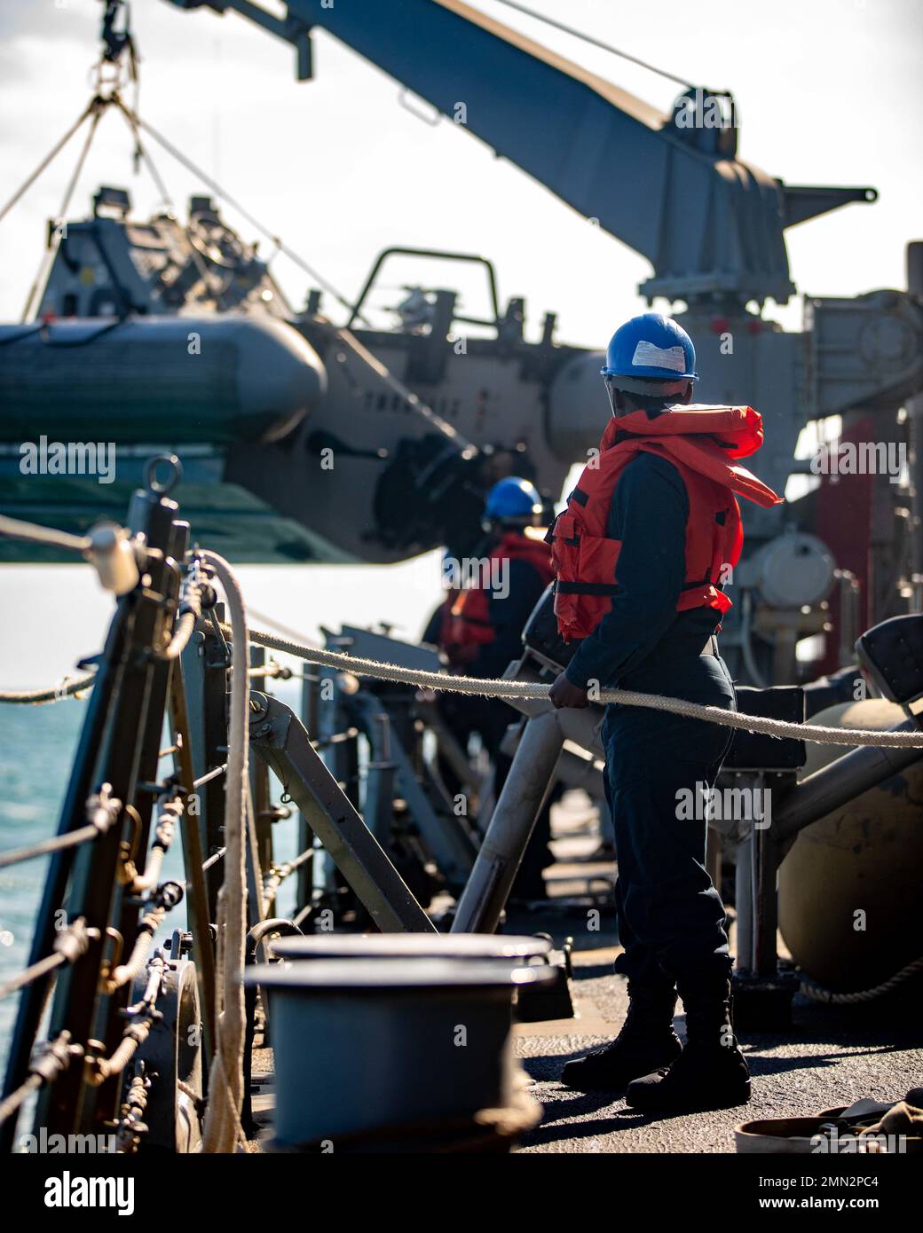 Seaman Joshua Whitaker, assigned to the Arleigh Burke-class guided ...