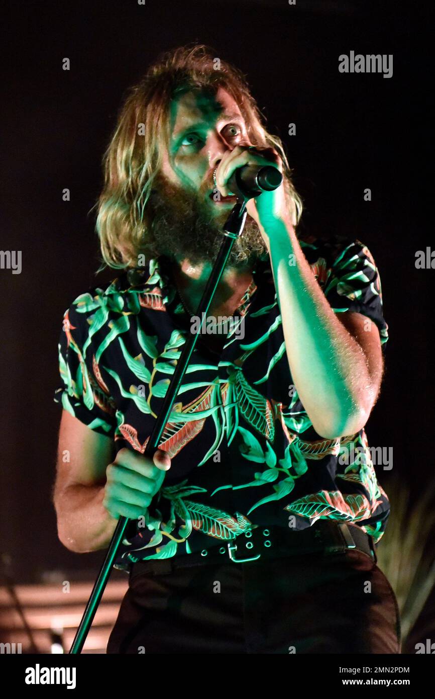 Aaron Bruno of AWOLNATION perform during the WKQX Piqniq Music Festival ...