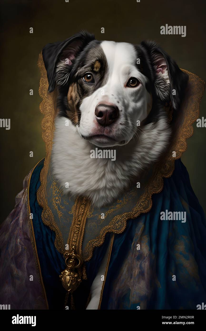 Dog oil painting hi-res stock photography and images - Alamy