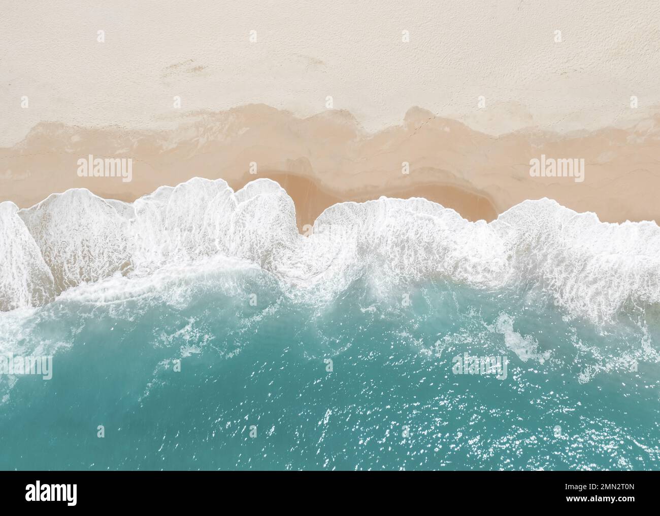 Aerial Topdown Sand Beach Photo Stock Photo - Alamy