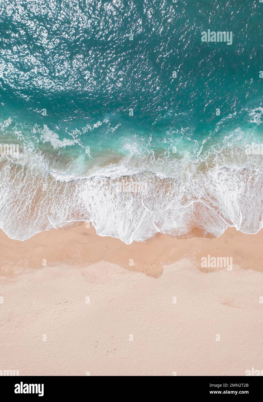 Aerial Topdown Sand Beach Photo Stock Photo - Alamy