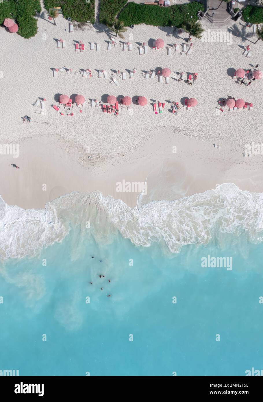 Aerial Topdown Sand Beach Photo Stock Photo - Alamy