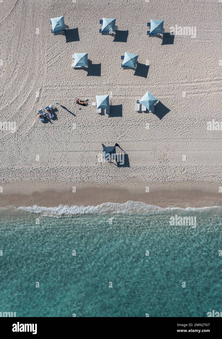 Aerial Topdown Sand Beach Photo Stock Photo - Alamy