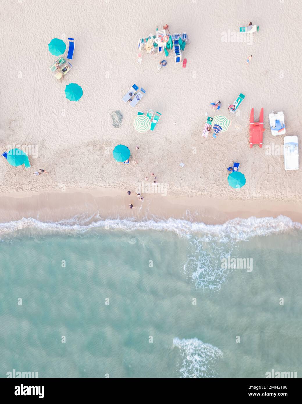 Aerial Topdown Sand Beach Photo Stock Photo - Alamy