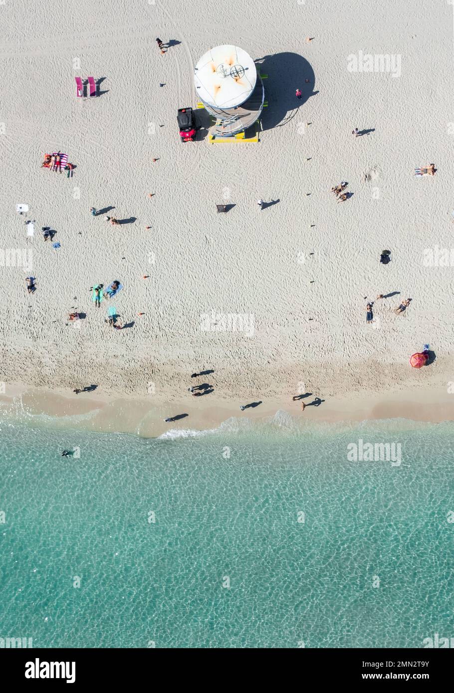 Aerial Topdown Sand Beach Photo Stock Photo - Alamy