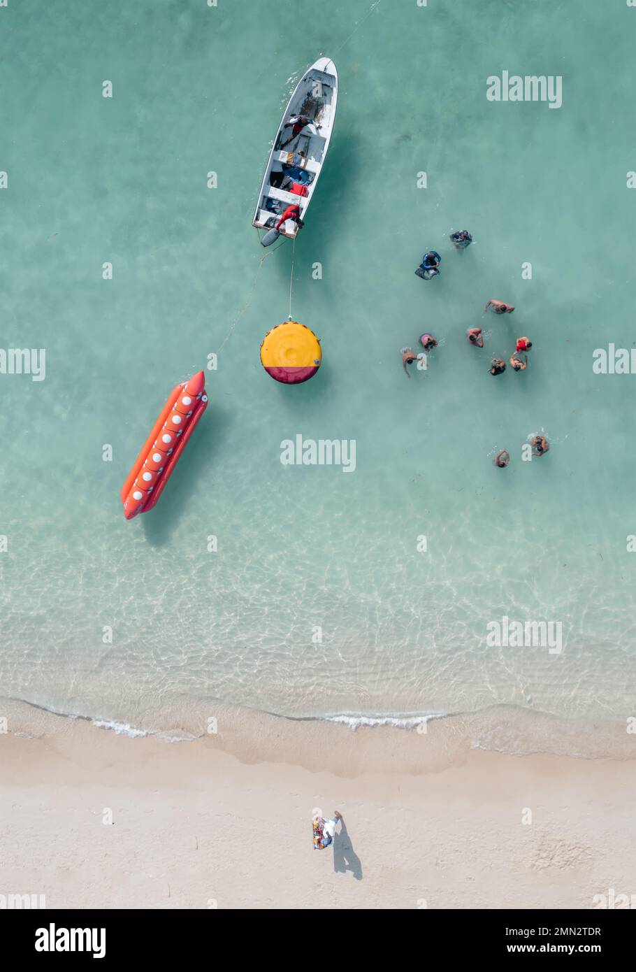 Aerial Topdown Sand Beach Photo Stock Photo - Alamy