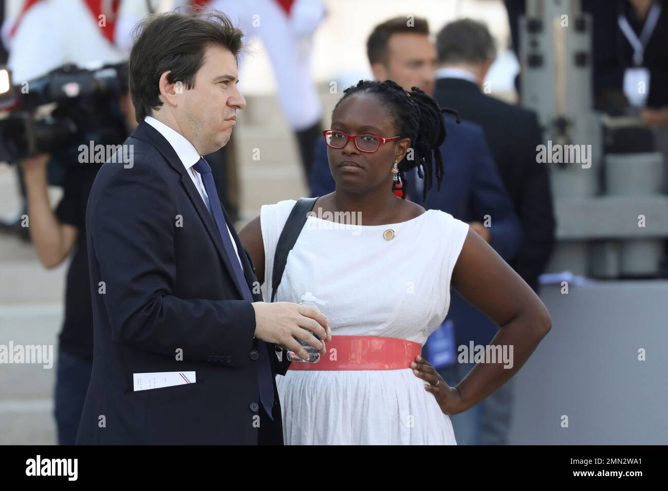 Presidential communication advisors Sylvain Fort and Sibeth Ndiaye ...