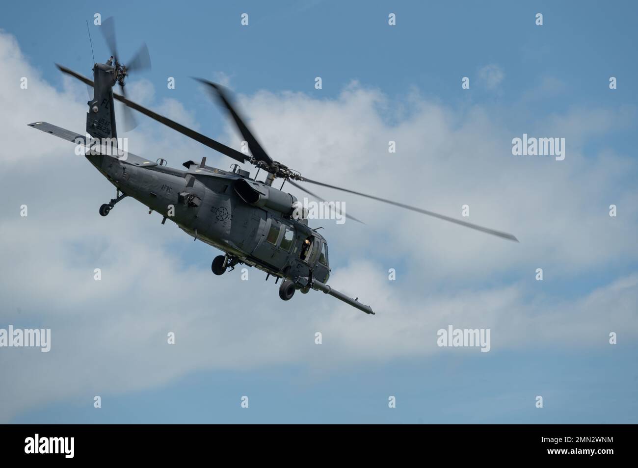 An HH-60G Pave Hawk departs Patrick Space Force Base, Florida, Sept. 26 ...
