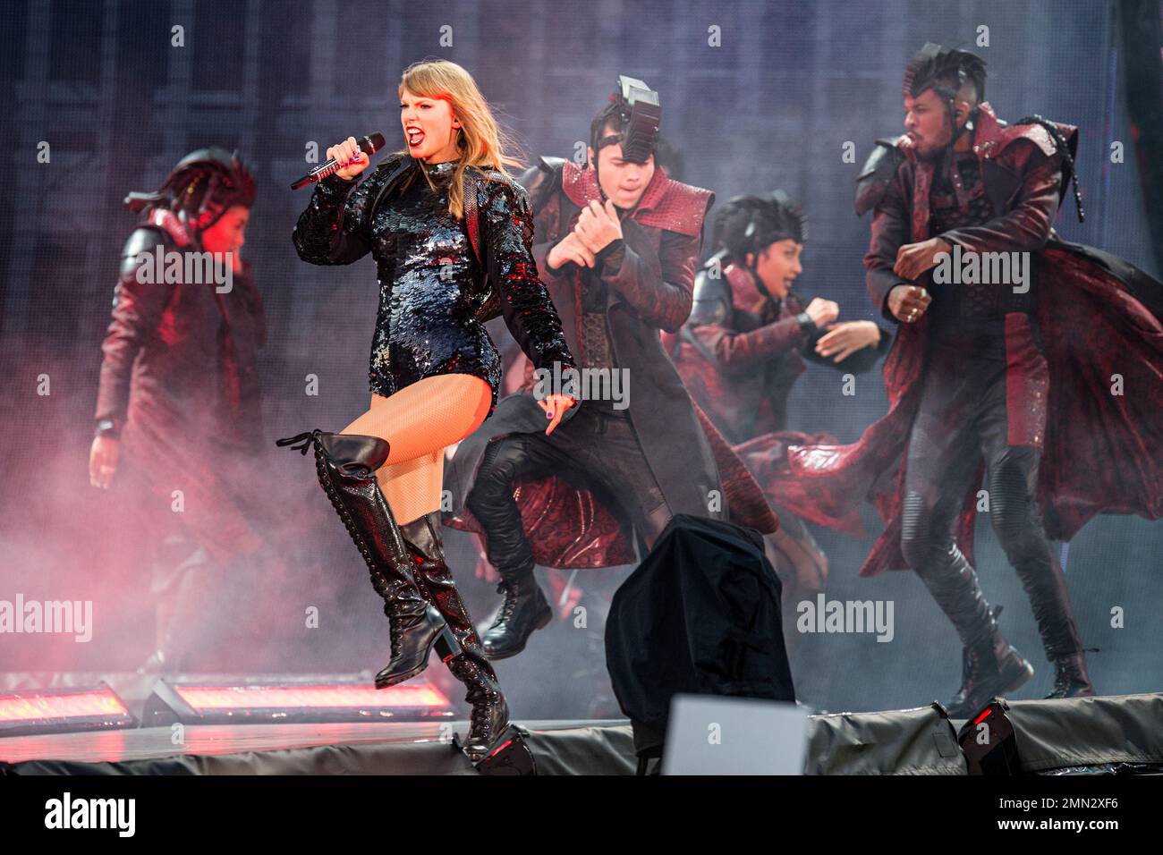Taylor Swift Seen During Taylor Swifts Reputation Stadium Tour At