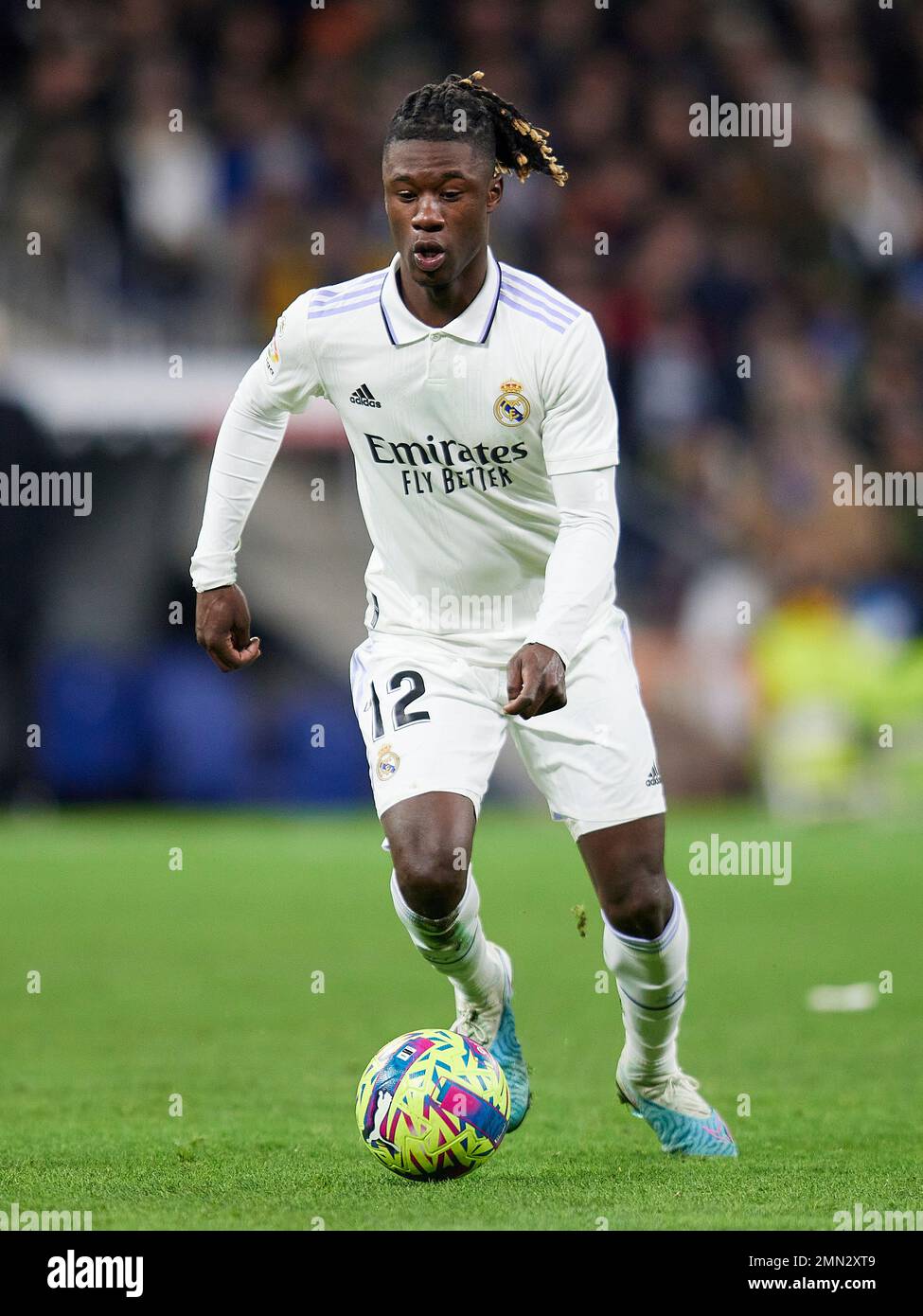 Madrid, Madrid, Spain. 29th Jan, 2023. Eduardo Camavinga of Real Madrid ...