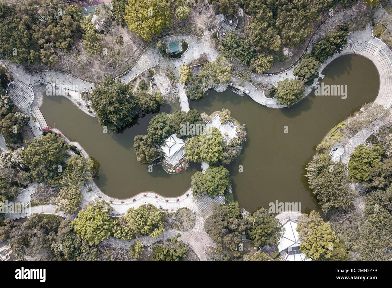 Aerial view skyscraper dawn drone hi-res stock photography and images - Alamy