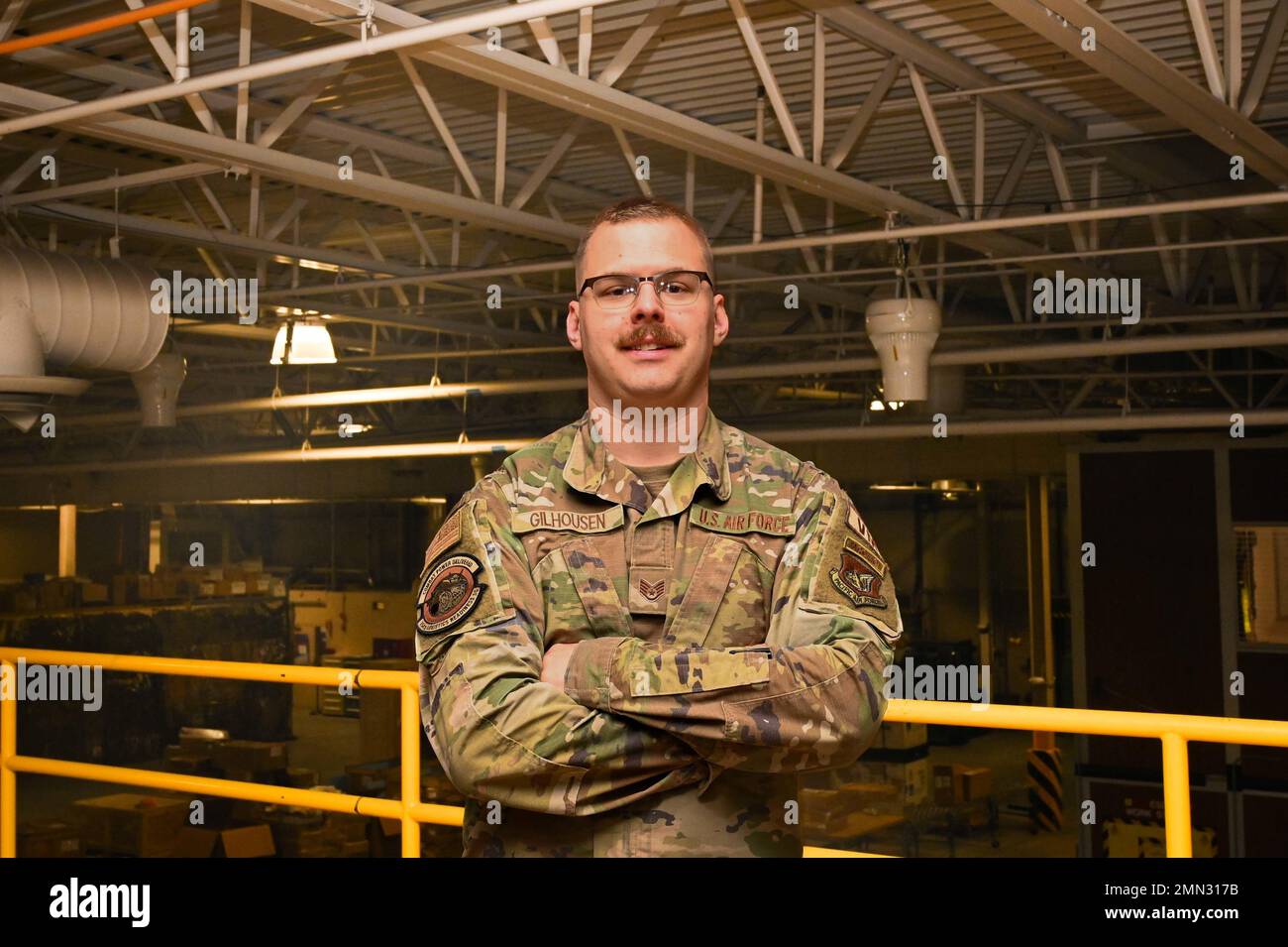 U.S. Air Force Staff Sgt. Kalvin Gilhousin, 354th Logistics Readiness ...