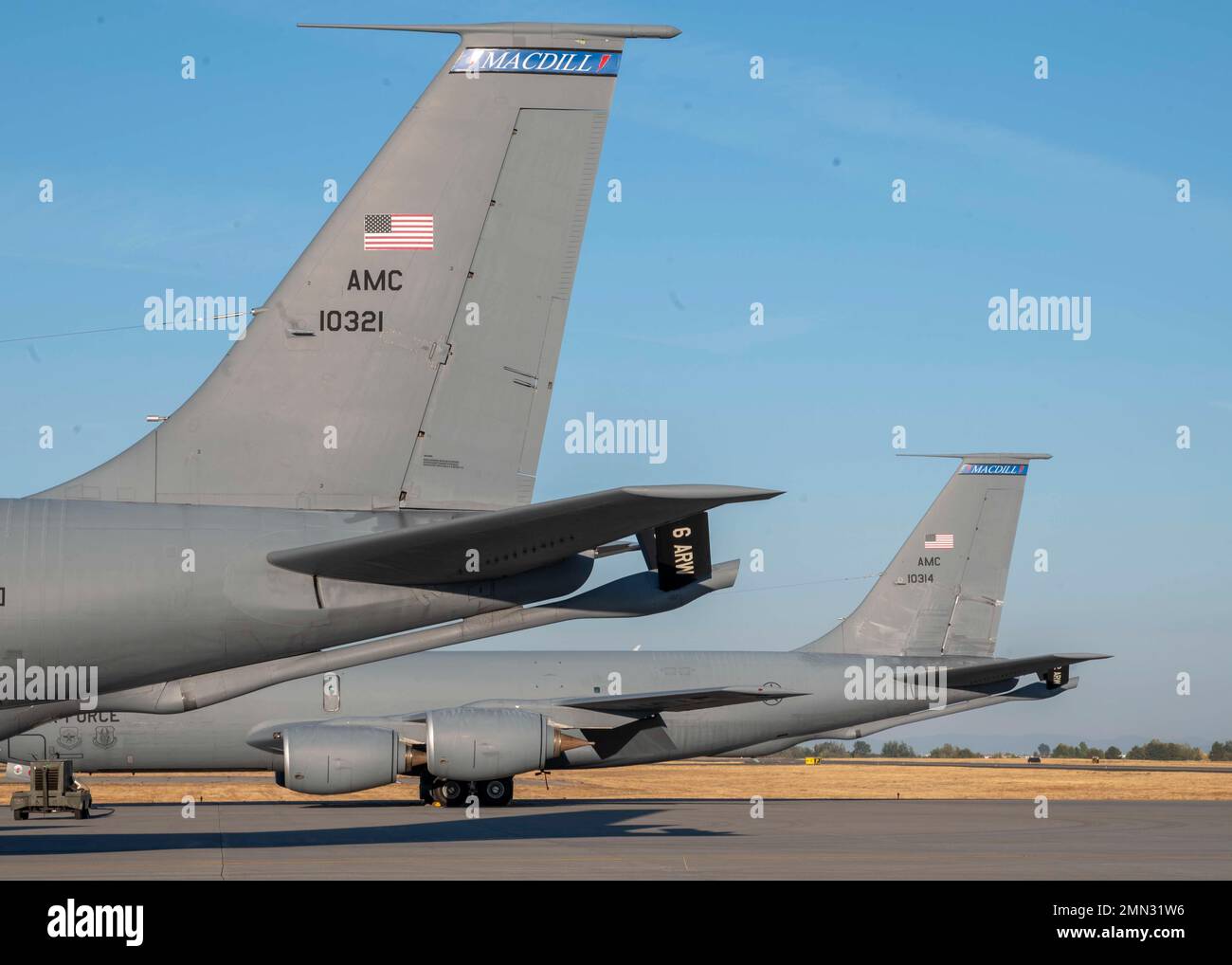 Two U.S. Air Force KC-135 Stratotankers from MacDill Air Force Base ...