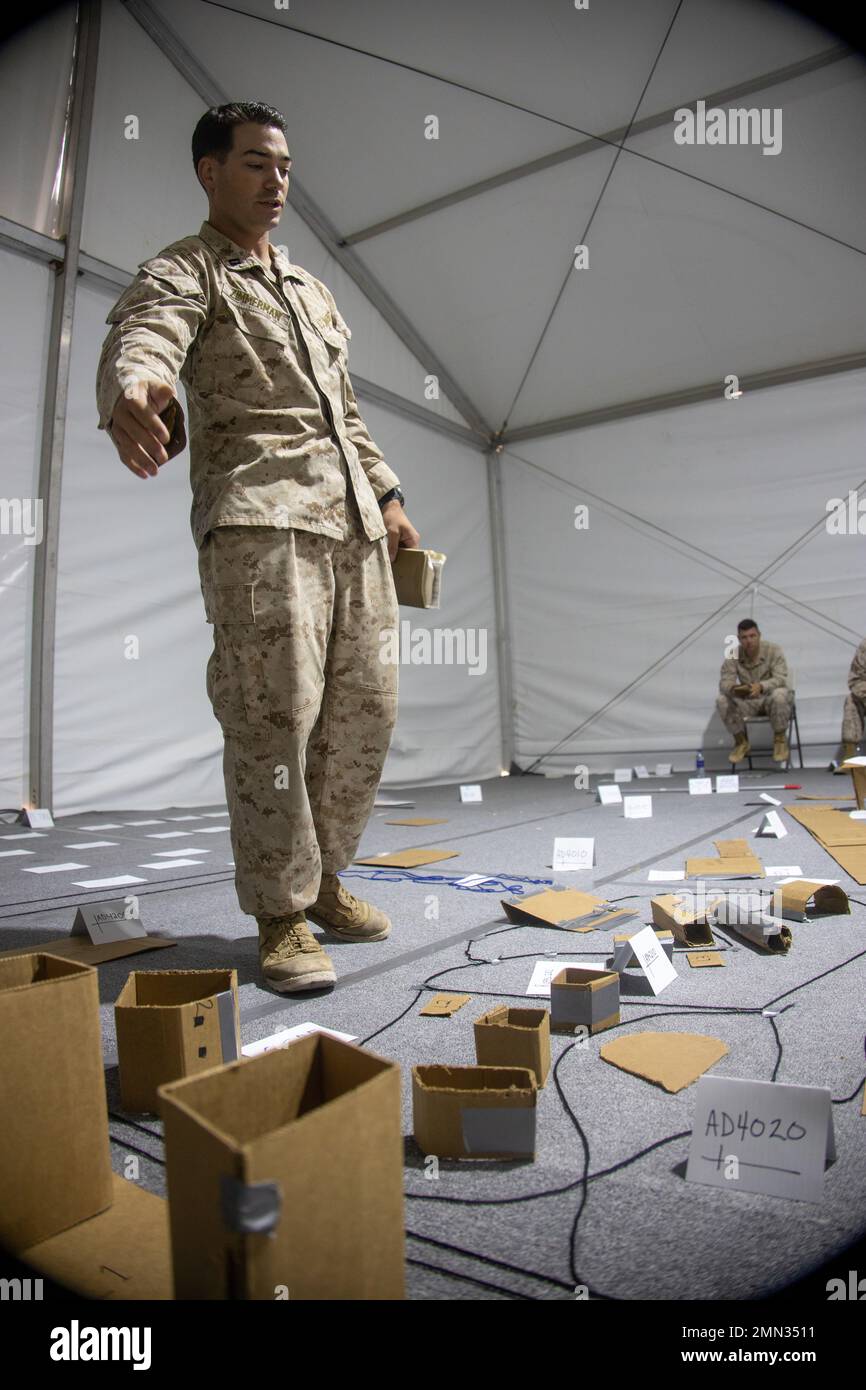 U.S. Marine Corps Capt. Paul Zimmerman, company commander for India ...