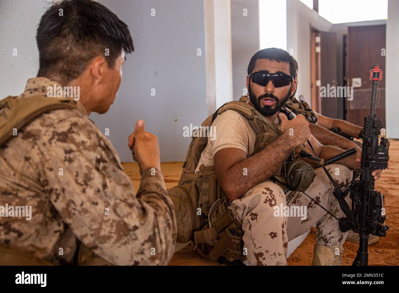 U.S. Marine Corps 2nd Lt. Na-Il Kim, a platoon commander with India ...