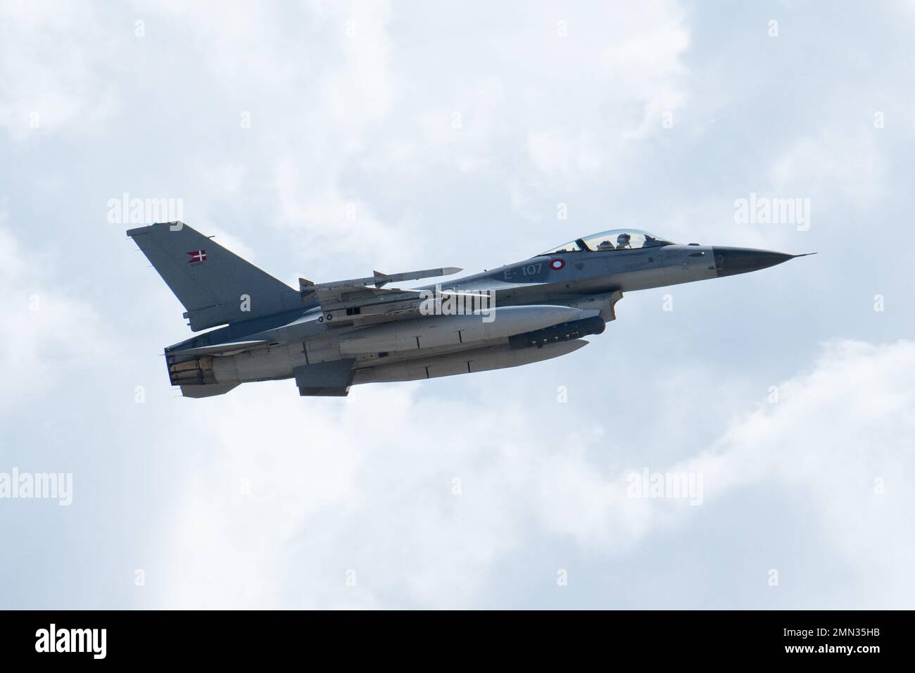 A Royal Danish Air Force F-16 Fighting Falcon aircraft takes-off during ...
