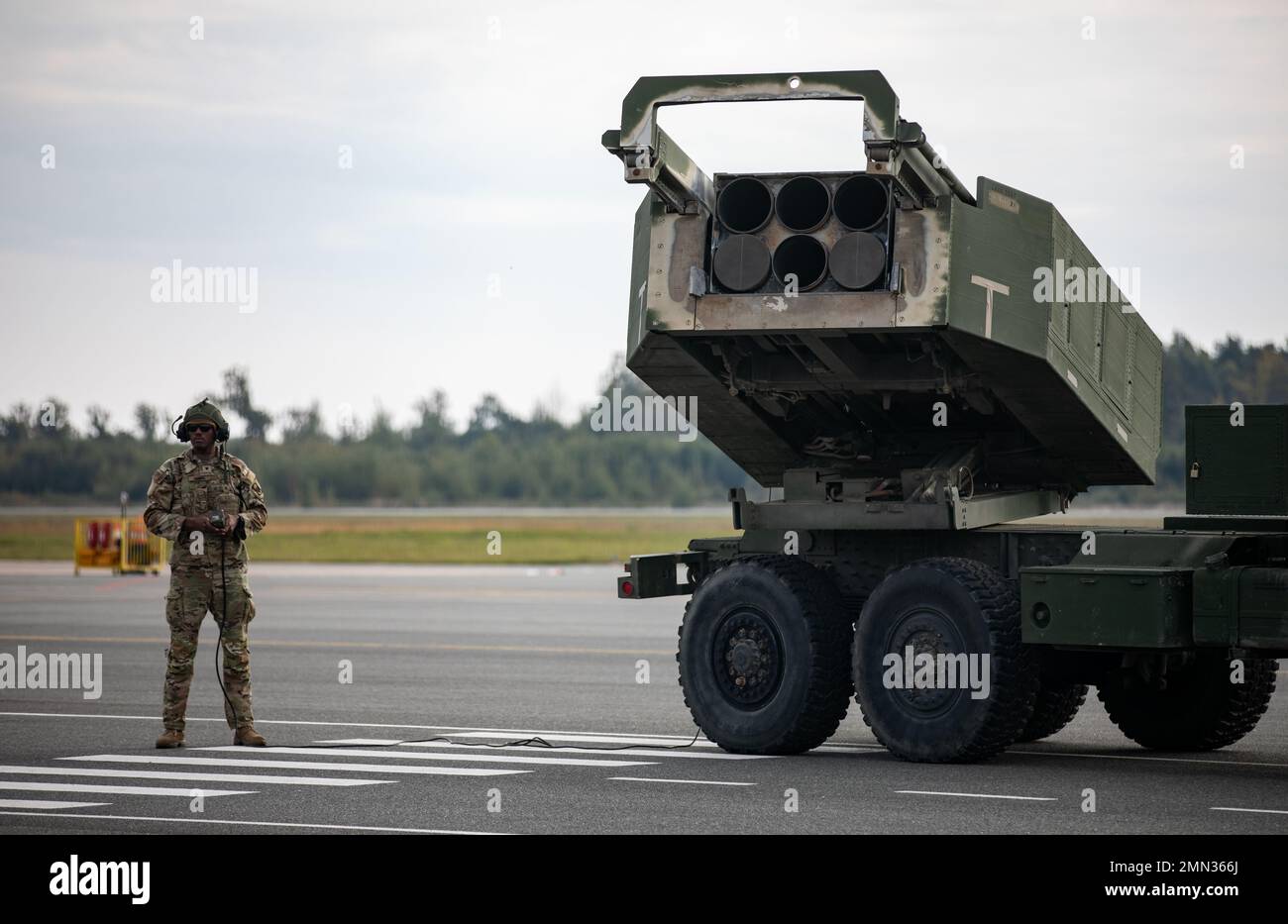 U.S. Army Spc. Jamil P. Samuel, a multiple launch rocket and high ...
