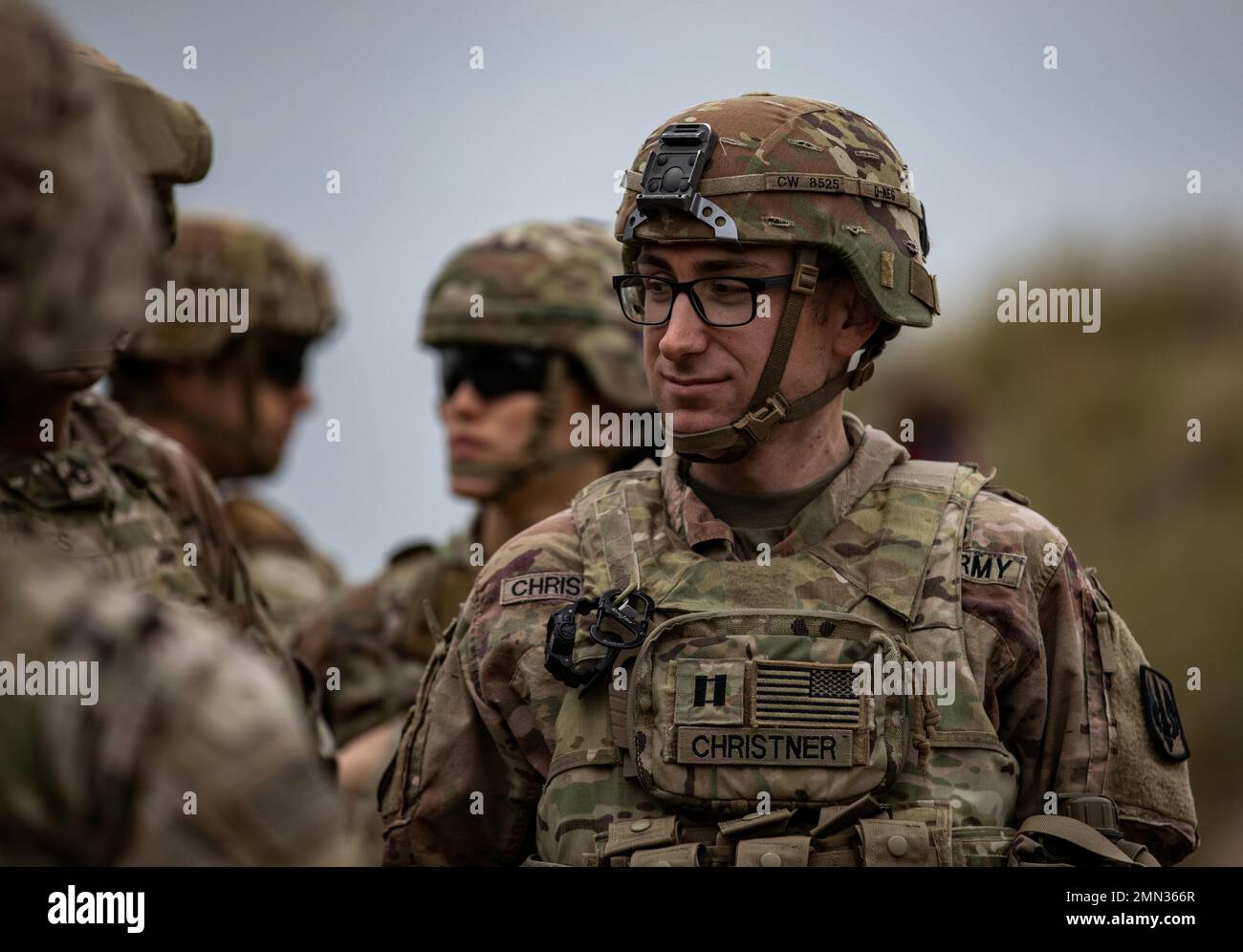 U.S. Army Cpt. William A. Christner, commander of Baker Battery, 3rd ...