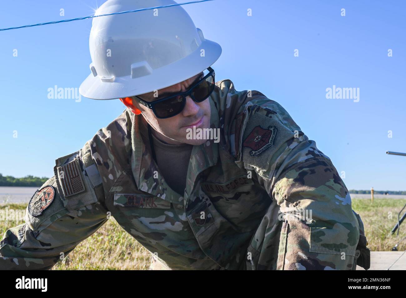 U.S. Air Force Staff Sgt. Jared Clark, 509th Civil Engineering Squadron ...