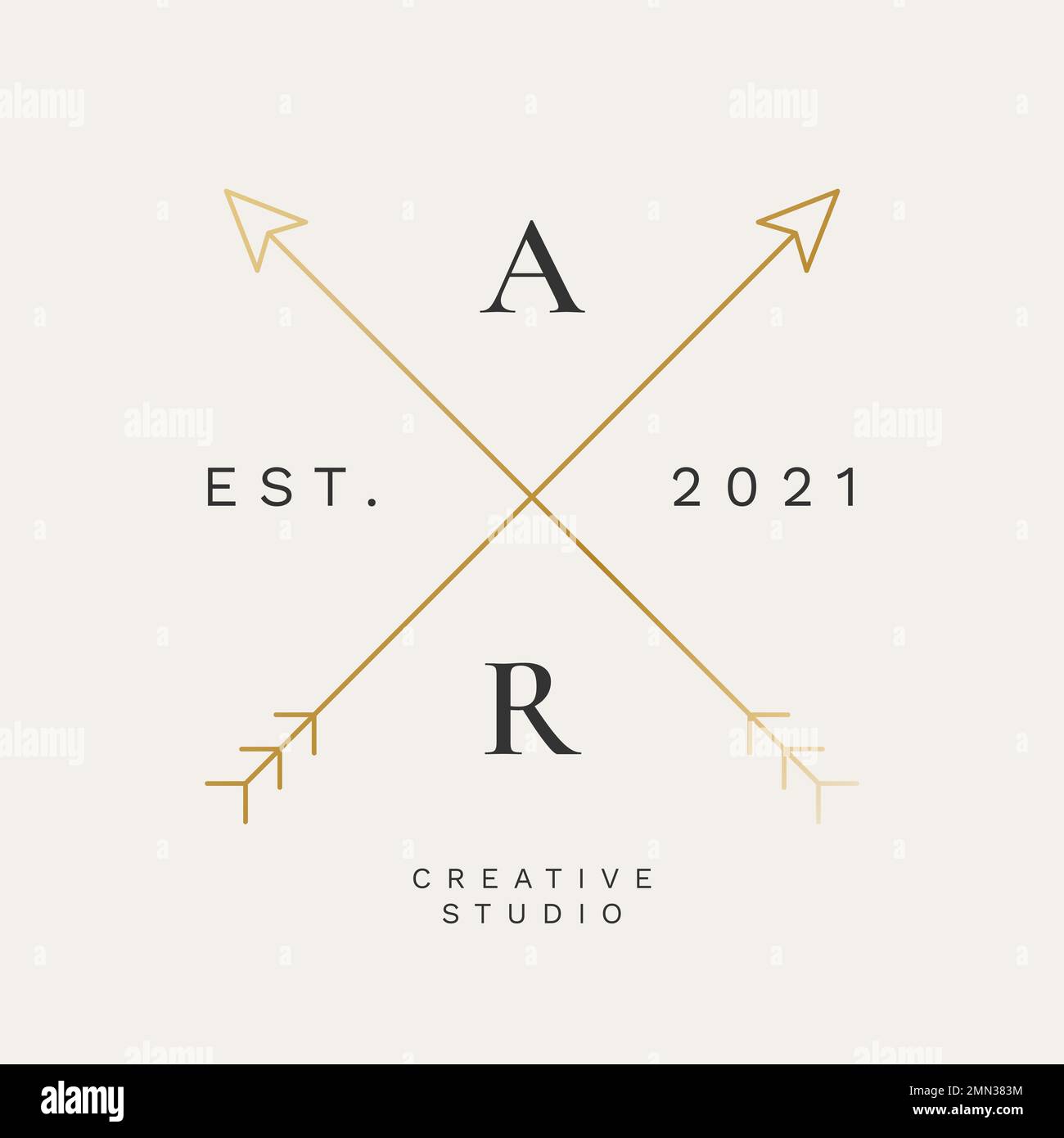 Cross arrow logo hi-res stock photography and images - Alamy