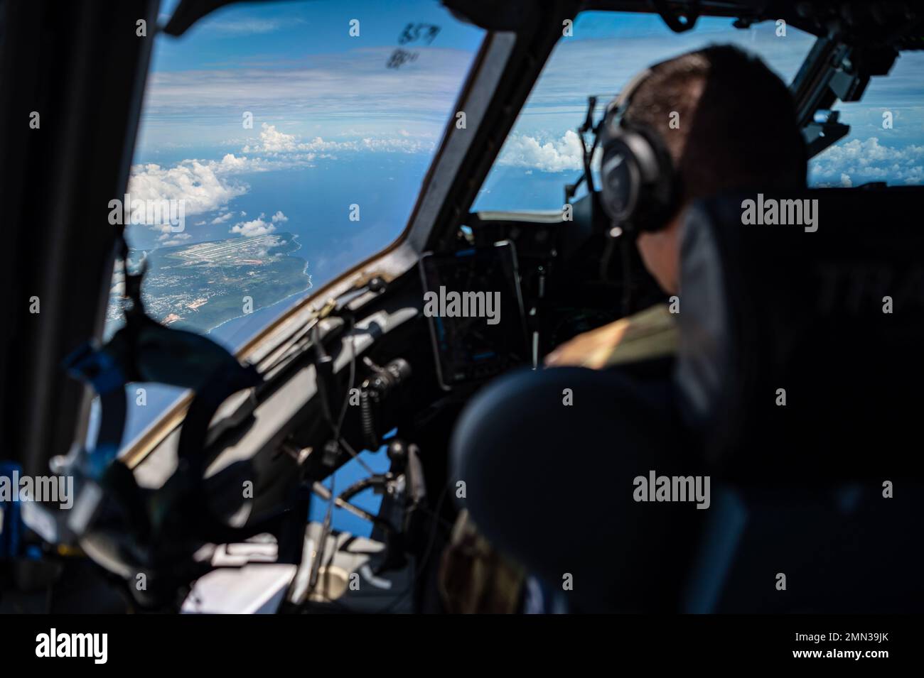 U.S. Air Force Maj. Jordan Nixon, 21st Airlift Squadron C-17 Globemaster III pilot and aircraft ...