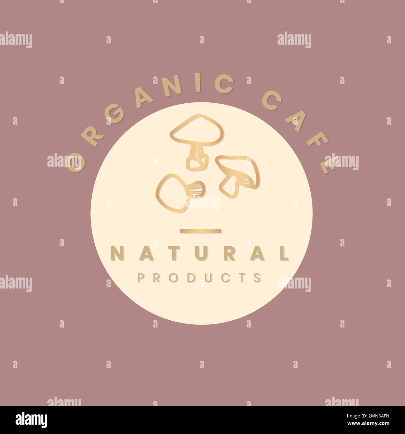 Organic cafe business logo template, professional design for organic ...