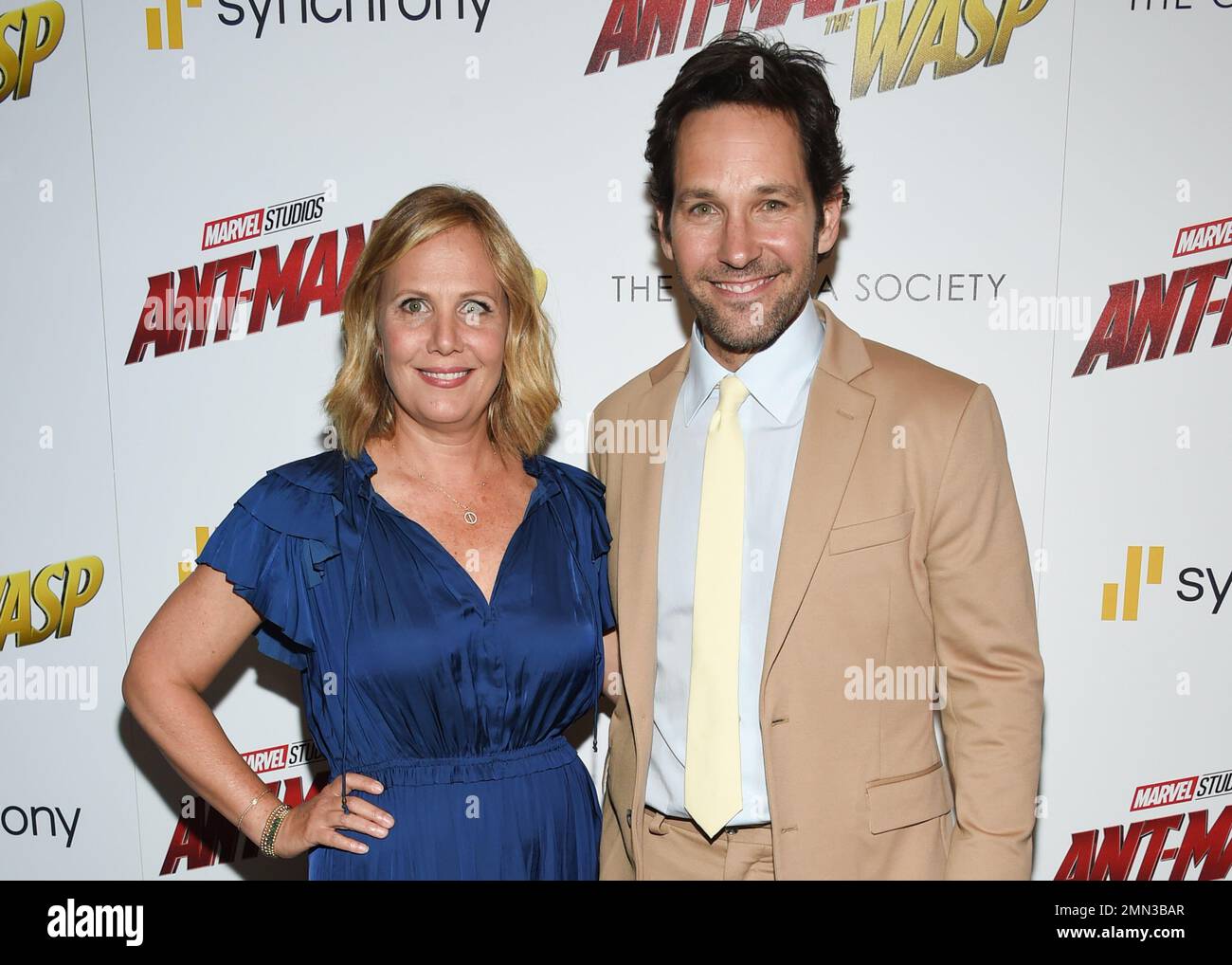 Actor Paul Rudd and wife Julie Rudd attend a special screening of "Ant-Man and the Wasp" at the ...