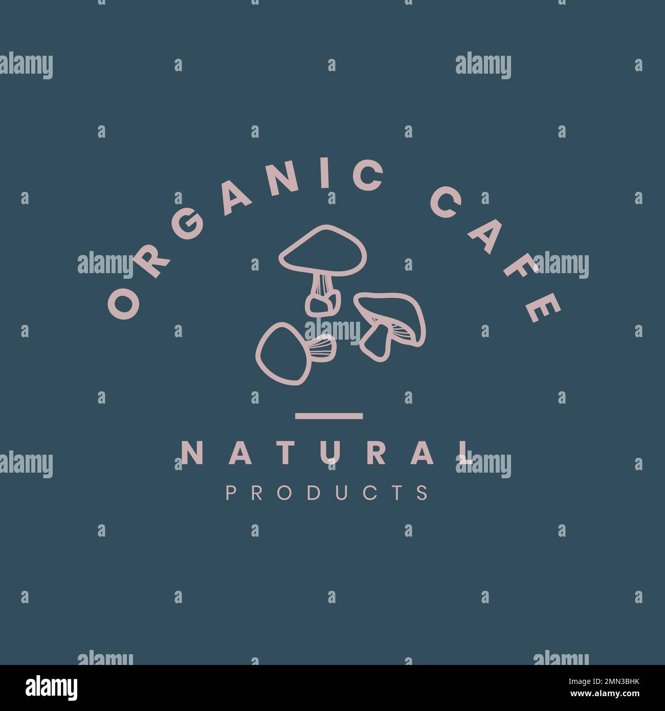 Organic cafe business logo template, professional design for organic ...